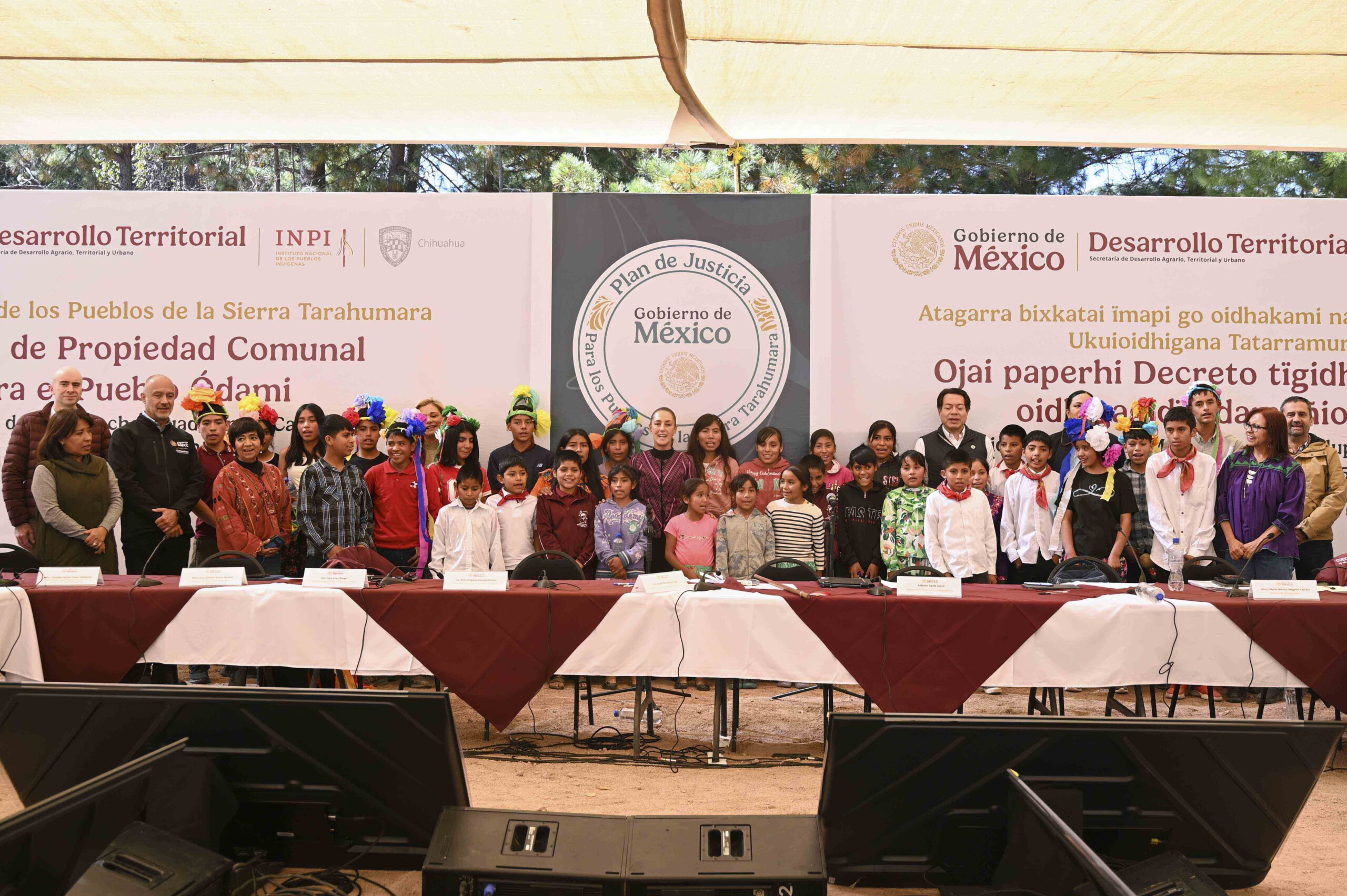 Entregó Sheinbaum entregó tierras a pueblo ódami en Guadalupe y Calvo ...